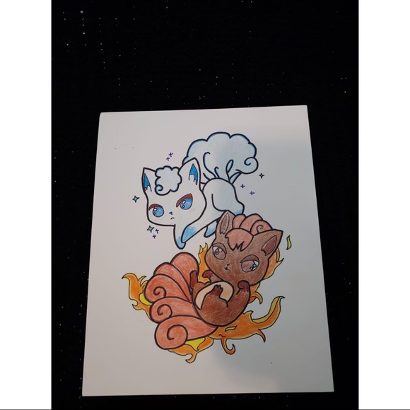 Alba’s Kawaii Drawings | Wall Decor | Pokmon Vulpix And Alola Vulpix ...